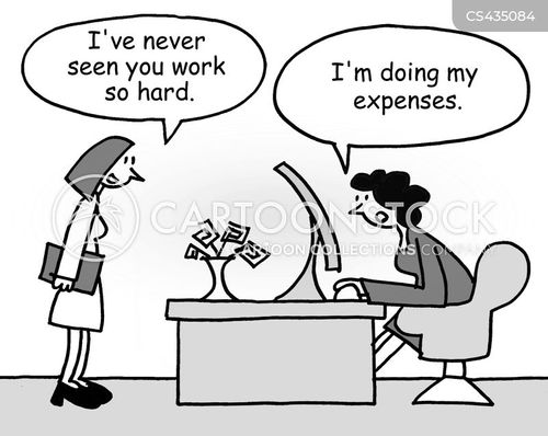 Expenses Accounts Cartoons and Comics - funny pictures from CartoonStock