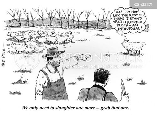 One Of The Crowd Cartoons and Comics - funny pictures from CartoonStock