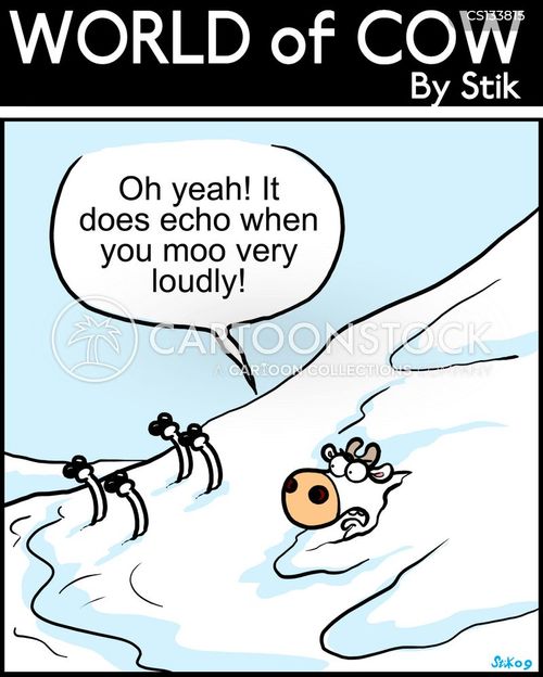 Snow Avalanche Cartoons and Comics - funny pictures from CartoonStock
