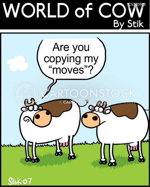 Being Copied Cartoons and Comics - funny pictures from CartoonStock