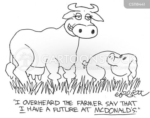 Abattoir Cartoons and Comics - funny pictures from CartoonStock