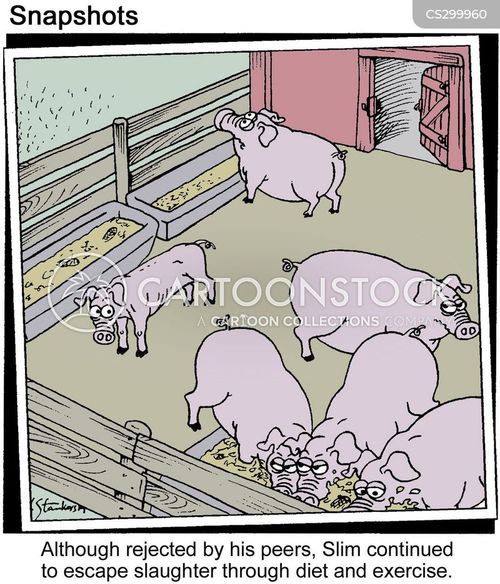 Slaughtering Cartoons and Comics - funny pictures from CartoonStock