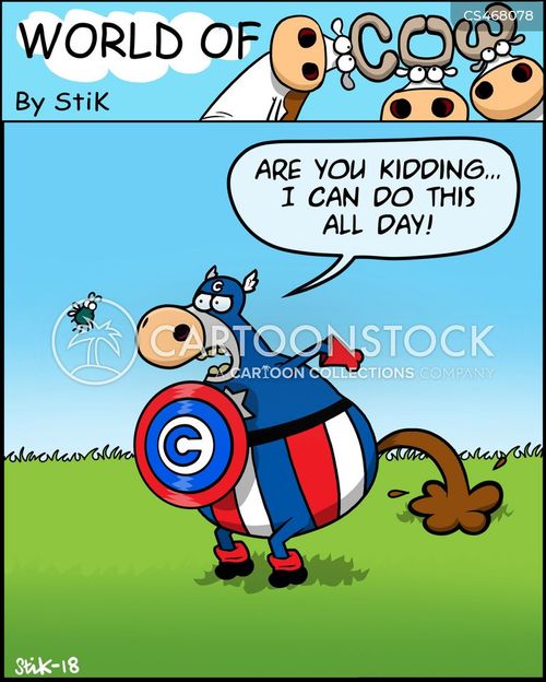 Super Cow Cartoons and Comics - funny pictures from CartoonStock