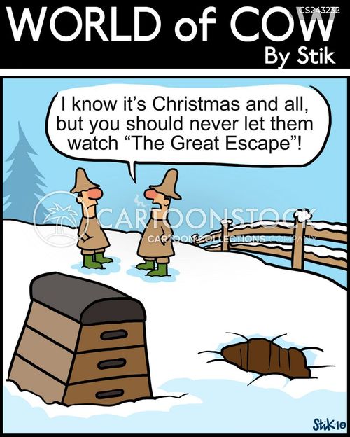 The Great Escape Cartoons and Comics - funny pictures from CartoonStock