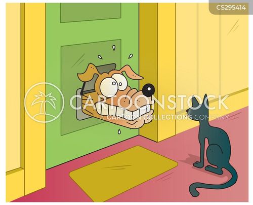 Letting The Cat Out Cartoons and Comics - funny pictures from CartoonStock