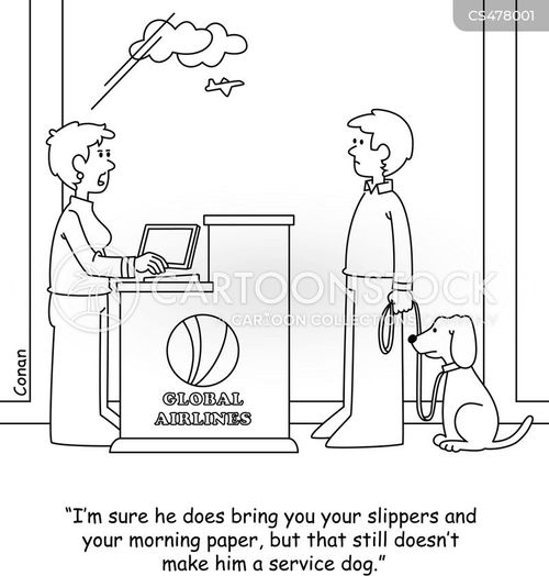 Service Dogs Cartoons and Comics - funny pictures from CartoonStock