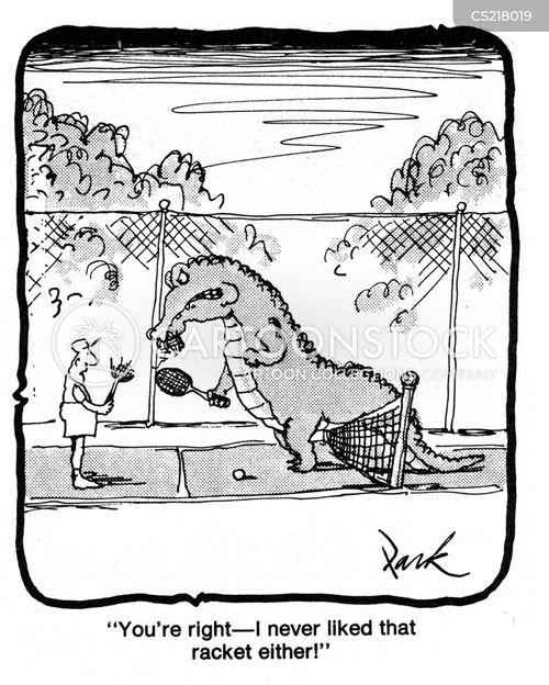 Playing Tennis Cartoons and Comics - funny pictures from CartoonStock