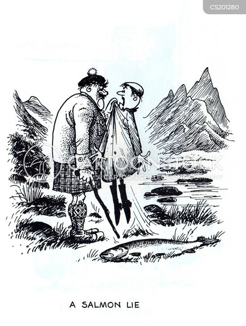 Funny Salmon Cartoon