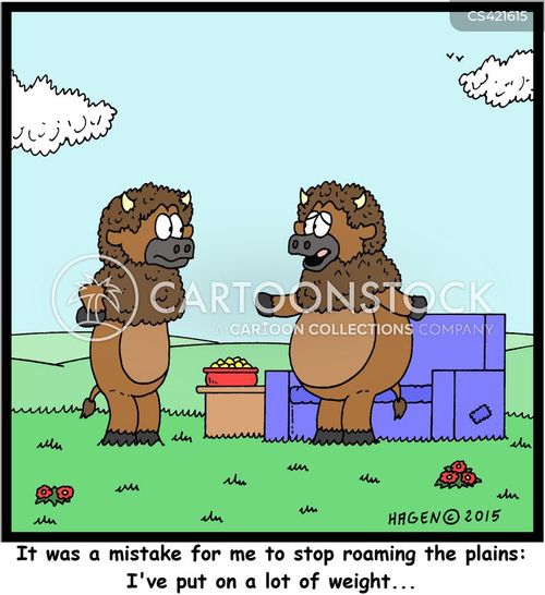 Bison Herd Cartoons and Comics - funny pictures from CartoonStock