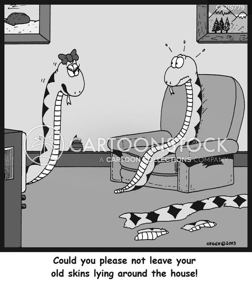 Shed Skin Cartoons and Comics - funny pictures from CartoonStock