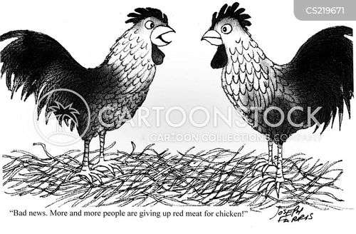 Chicken Meat Cartoons and Comics - funny pictures from CartoonStock