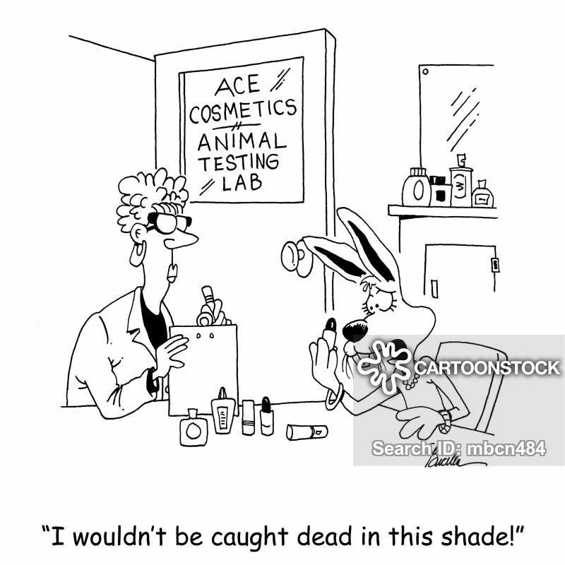 Cosmetics Testing Cartoons and Comics - funny pictures from CartoonStock