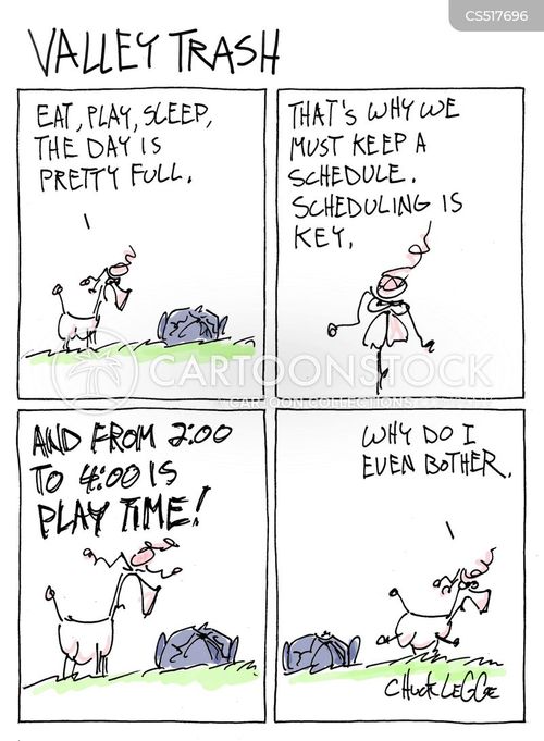 Fixed Schedule Cartoons and Comics - funny pictures from CartoonStock