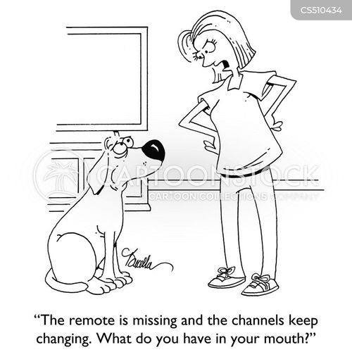 Eaten The Remote Cartoons and Comics - funny pictures from CartoonStock