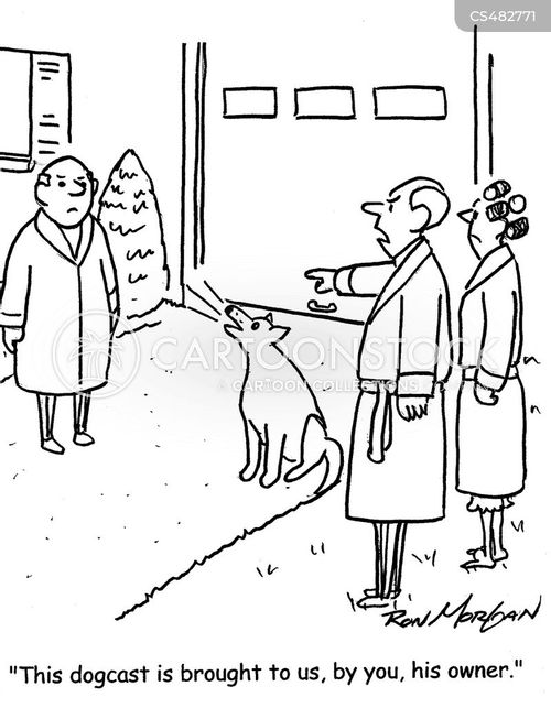 Dog Barking Cartoons and Comics - funny pictures from CartoonStock