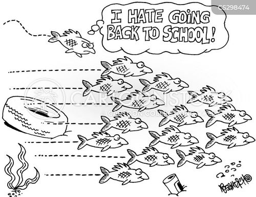 Schools Of Fish Cartoons and Comics - funny pictures from CartoonStock