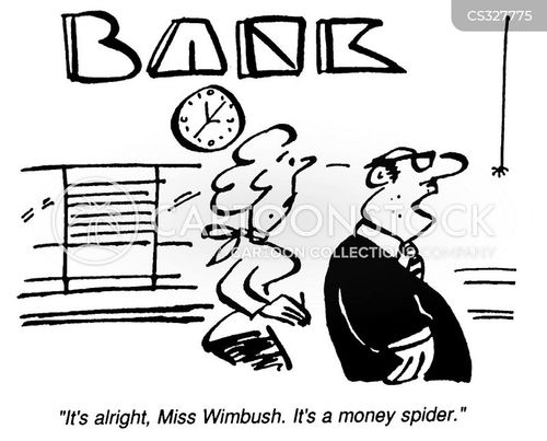 Money Spider Cartoons and Comics - funny pictures from CartoonStock