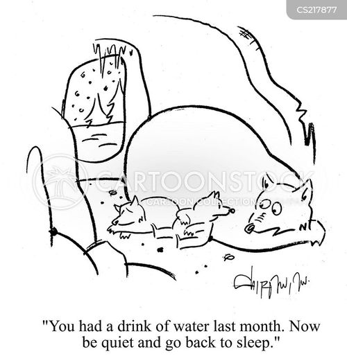 Bear Hibernation Cartoons and Comics - funny pictures from CartoonStock