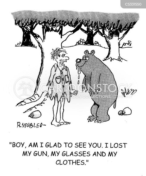 Bear Repellent Cartoons and Comics - funny pictures from CartoonStock
