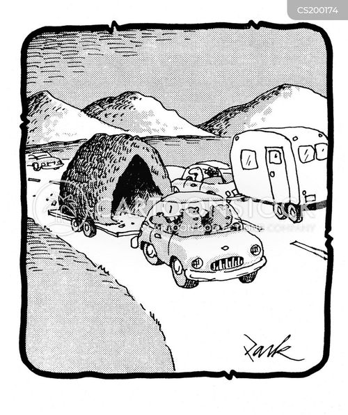Towing Caravans Cartoons and Comics - funny pictures from CartoonStock