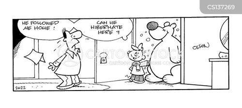 Bear Home Cartoons and Comics - funny pictures from CartoonStock