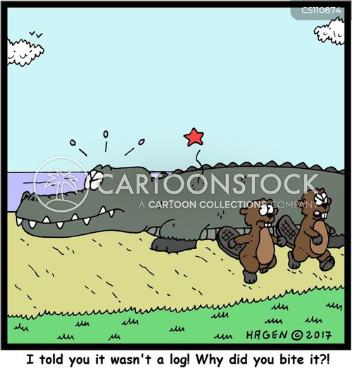 Bite Marks Cartoons and Comics - funny pictures from CartoonStock