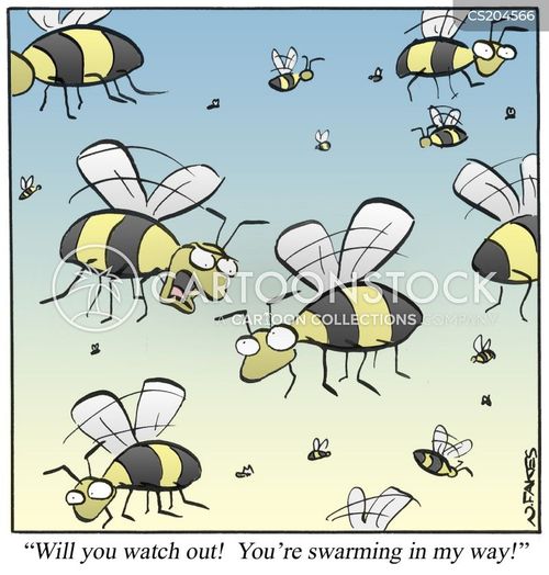 Swarming Cartoons and Comics - funny pictures from CartoonStock