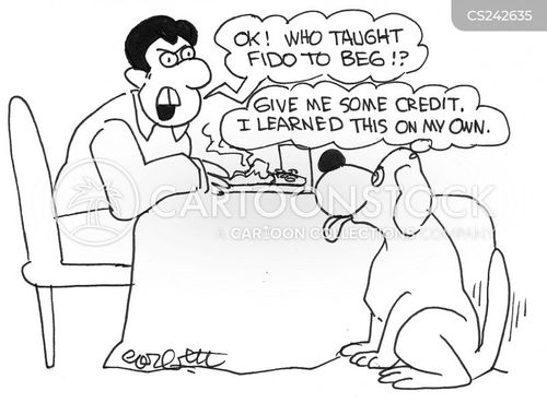 Begging At The Table Cartoons and Comics - funny pictures from CartoonStock