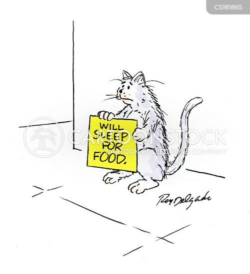 Will Work For Food Cartoons and Comics - funny pictures from CartoonStock