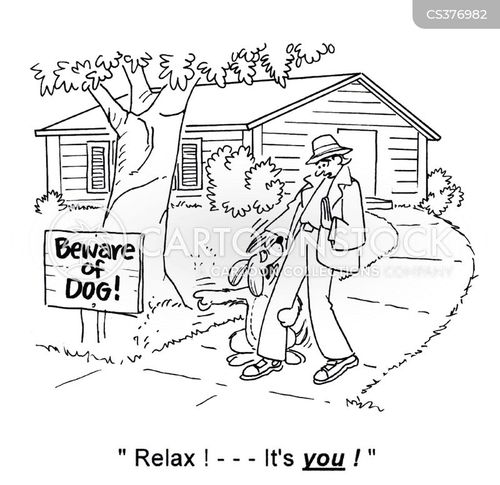 Scare The Owner Cartoons and Comics - funny pictures from CartoonStock