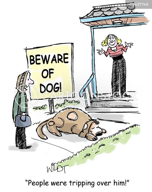 Beware Of The Dog Cartoons and Comics - funny pictures from CartoonStock