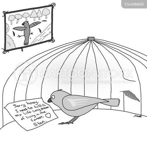 Cage Birds Cartoons and Comics - funny pictures from CartoonStock