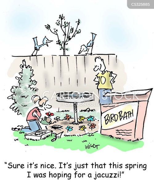 Outdoor Bath Cartoons and Comics - funny pictures from CartoonStock