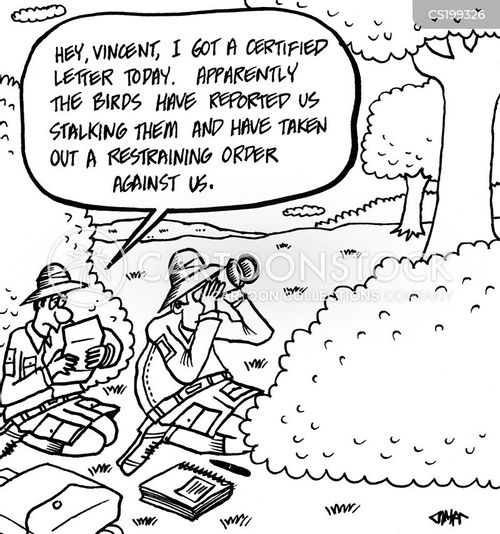 Restraining Order Cartoons and Comics - funny pictures from CartoonStock