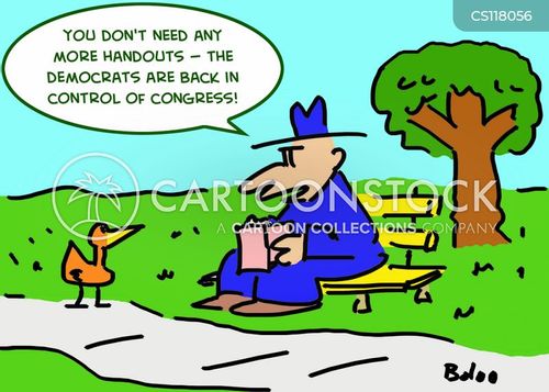 No Handouts Cartoons and Comics - funny pictures from CartoonStock