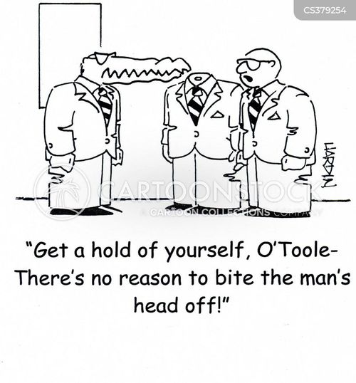 Biting Your Head Off Cartoons and Comics - funny pictures from CartoonStock