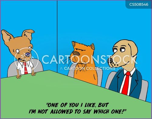 Favoritizm Cartoons and Comics - funny pictures from CartoonStock