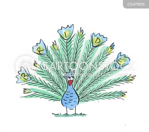 Peacock Cartoons and Comics - funny pictures from CartoonStock