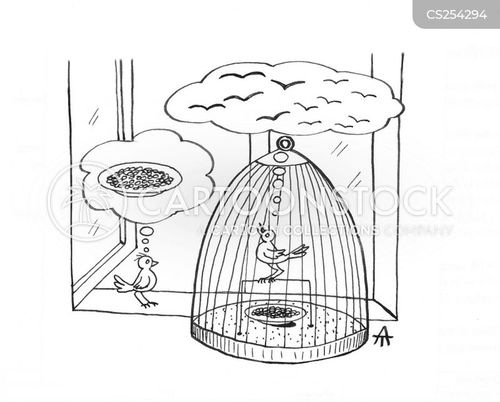 Caged Bird Cartoons and Comics - funny pictures from CartoonStock