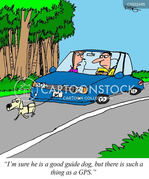 Gps Device Cartoons and Comics - funny pictures from CartoonStock