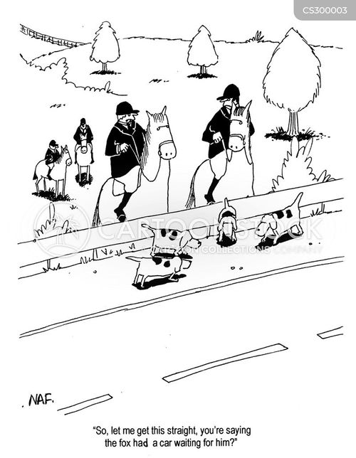 Hunting With Dogs Cartoons and Comics - funny pictures from CartoonStock