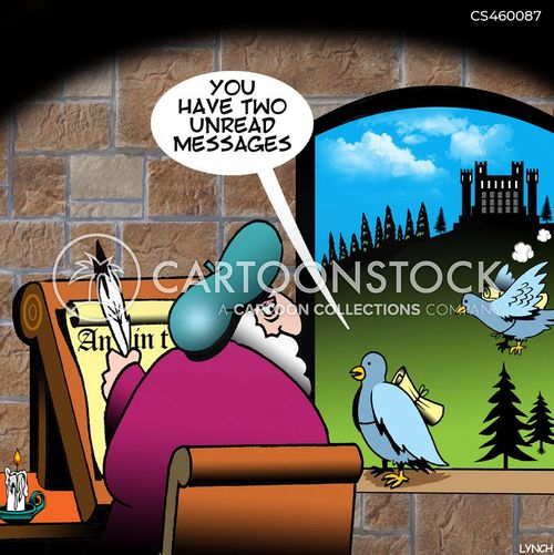 Messenger Pigeons Cartoons and Comics - funny pictures from CartoonStock