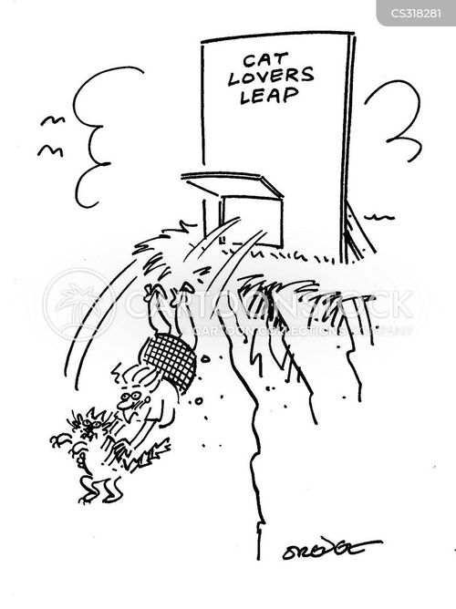 Lovers'leap Cartoons and Comics - funny pictures from CartoonStock