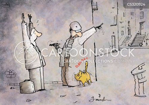 Street Robbery Cartoons and Comics - funny pictures from CartoonStock