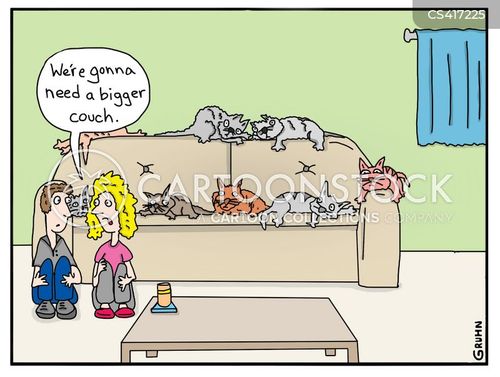 Cat Lady Cartoons and Comics - funny pictures from CartoonStock