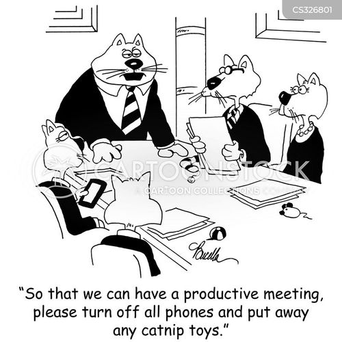 Meeting Distractions Cartoons and Comics - funny pictures from CartoonStock