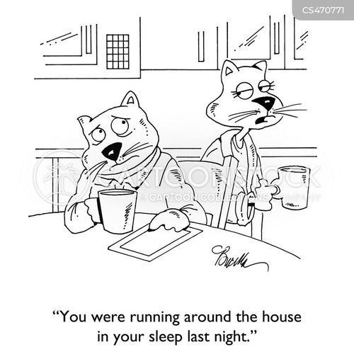 Sleepwalking Cartoons and Comics - funny pictures from CartoonStock