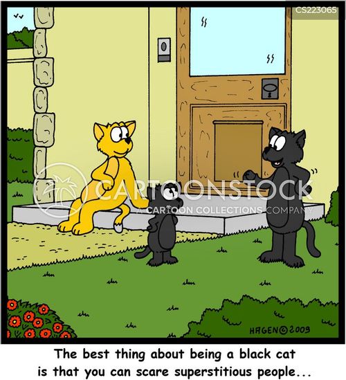 Black Cat Cartoons and Comics - funny pictures from CartoonStock