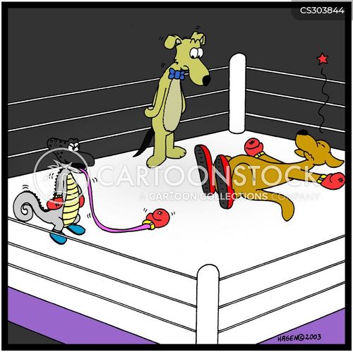 Boxing Fight Cartoons and Comics - funny pictures from CartoonStock