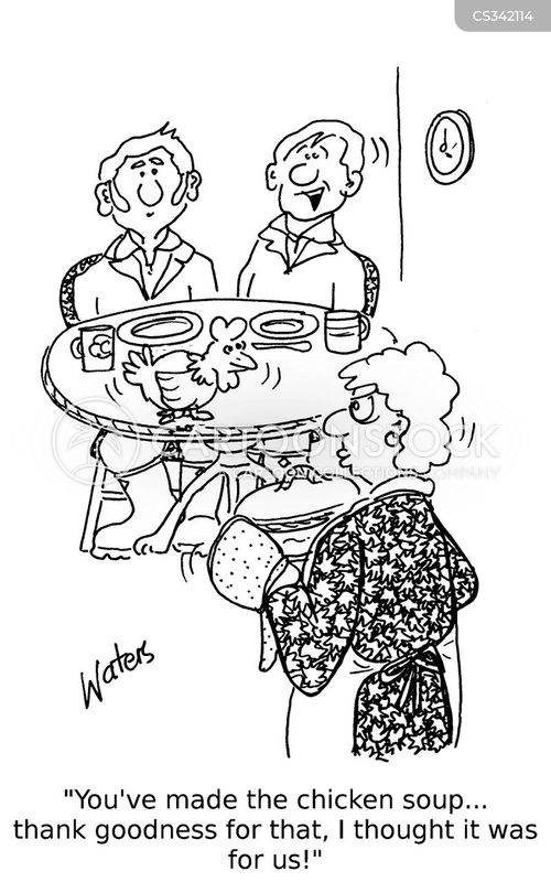 Chicken Soup Cartoons and Comics - funny pictures from CartoonStock